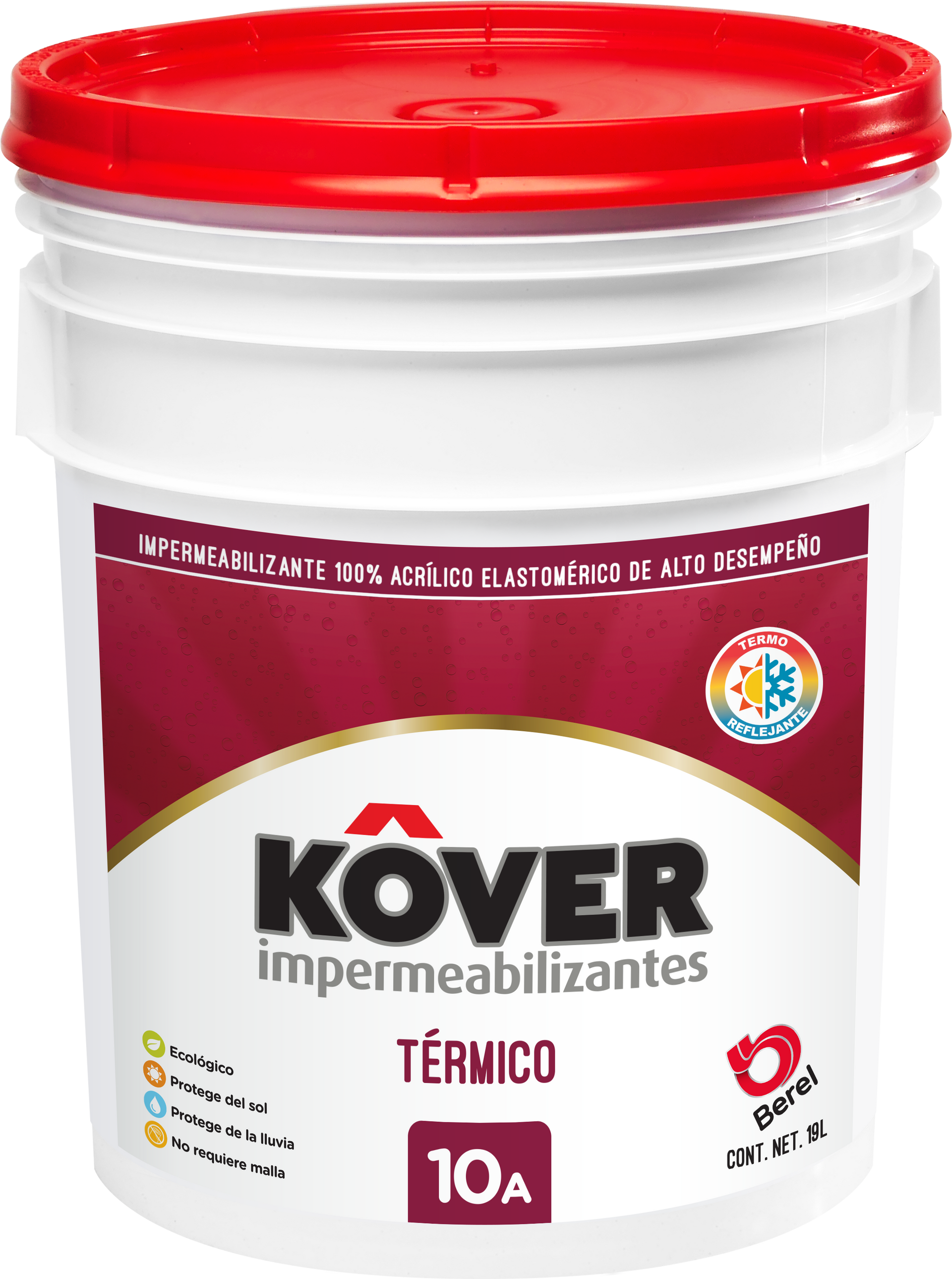 Kover 10 - Térmico - Impermeabilizante Kover - Acrílico - Fibratado ...